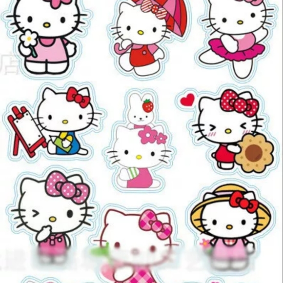 Wall Decor | Hello Kitty Decal Sticker Set | Poshmark